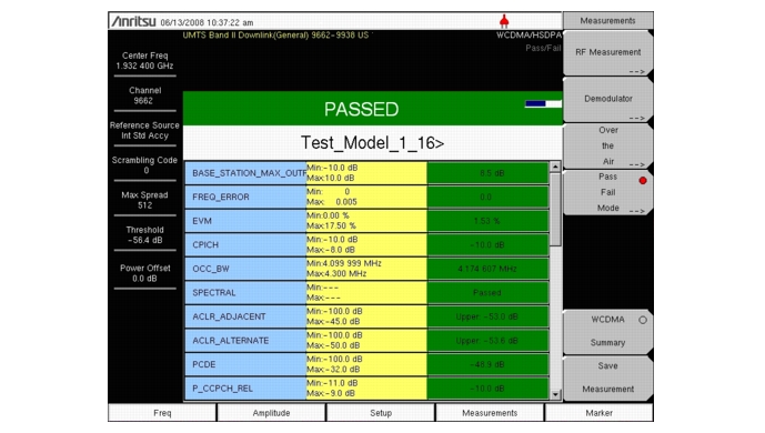 Pass/Fail Mode Setup